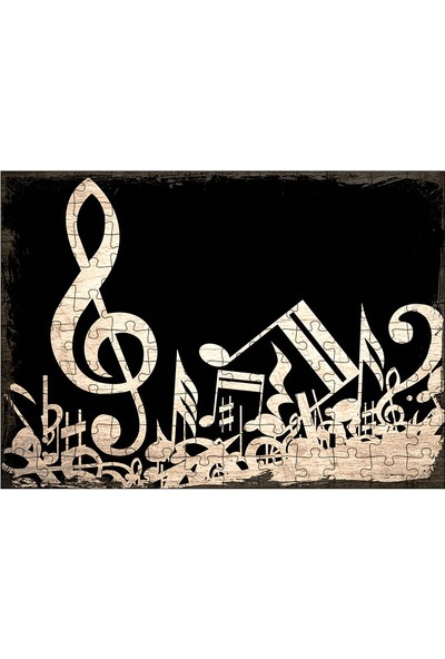 Tablomega Ahşap Mdf Puzzle Yapboz Müzik Notaları 120 Parça 25*35 cm Tablomega Ahşap Mdf Puzzle Yapboz Müzik Notaları 120 Parça 25*35 cm