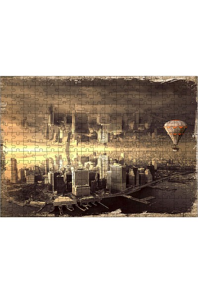 Tablomega Ahşap Mdf Puzzle Yapboz New York Şehri 255 Parça 35*50 cm