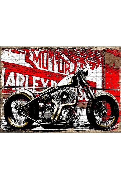 Tablomega Ahşap Mdf Puzzle Yapboz Harley Davidson 500 Parça 50*70 cm