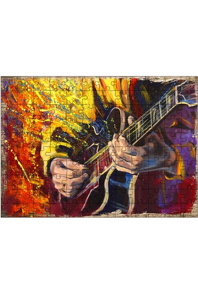 Tablomega Ahşap Mdf Puzzle Yapboz Gitar 120 Parça 25*35 cm Tablomega Ahşap Mdf Puzzle Yapboz Gitar 120 Parça 25*35 cm