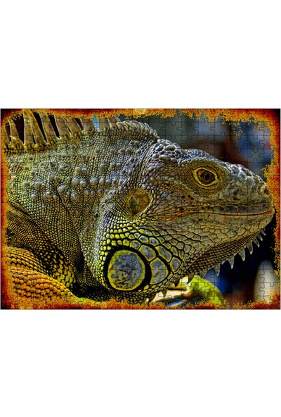 Tablomega Ahşap Mdf Puzzle Yapboz Iguana 255 Parça 35*50 cm