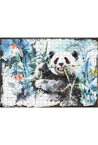 Tablomega Ahşap Mdf Puzzle Yapboz Panda Boyama Soyut 500 Parça 50*70 cm Tablomega Ahşap Mdf Puzzle Yapboz Panda Boyama Soyut 500 Parça 50*70 cm