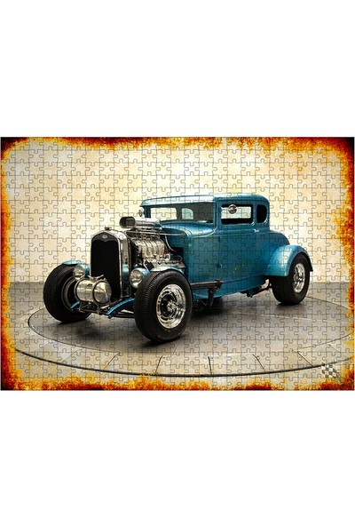 Tablomega Ahşap Mdf Puzzle Yapboz Açık Mavi Klasik Araba 500 Parça 50*70 cm Tablomega Ahşap Mdf Puzzle Yapboz Açık Mavi Klasik Araba 500 Parça 50*70 cm