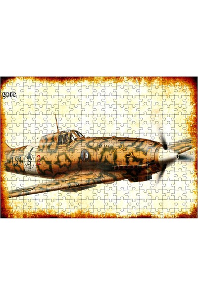Tablomega Ahşap Mdf Puzzle Yapboz Retro Savaş Uçağı 255 Parça 35*50 cm Tablomega Ahşap Mdf Puzzle Yapboz Retro Savaş Uçağı 255 Parça 35*50 cm