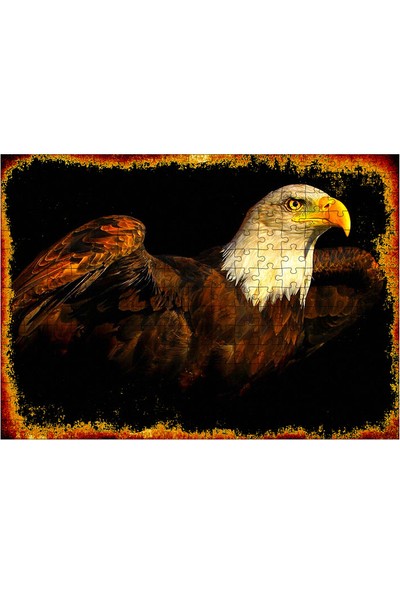 Tablomega Ahşap Mdf Puzzle Yapboz Nostaljik Kartal 255 Parça 35*50 cm