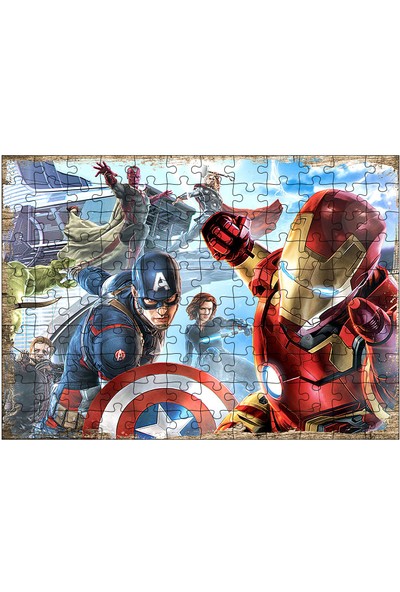 Tablomega Ahşap Mdf Puzzle Yapboz Marvel Avengers 120 Parça 25*35 cm Tablomega Ahşap Mdf Puzzle Yapboz Marvel Avengers 120 Parça 25*35 cm