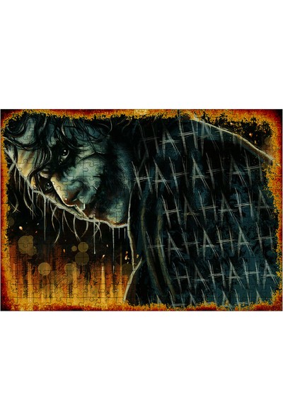 Tablomega Ahşap Mdf Puzzle Yapboz Hahaha Joker 255 Parça 35*50 cm