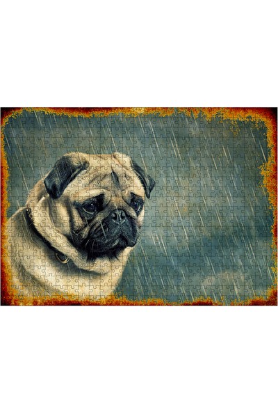Tablomega Ahşap Mdf Puzzle Yapboz Puggy ve Yağmur 500 Parça 50*70 cm