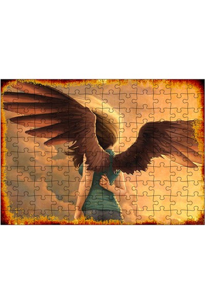 Tablomega Ahşap Mdf Puzzle Yapboz Melek Kanatlı Kadın 120 Parça 25*35 cm Tablomega Ahşap Mdf Puzzle Yapboz Melek Kanatlı Kadın 120 Parça 25*35 cm