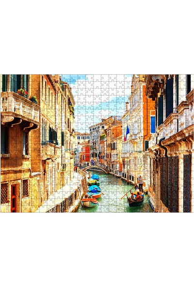Tablomega Ahşap Mdf Puzzle Yapboz Venedik Gondol Manzara 500 Parça 50*70 cm Tablomega Ahşap Mdf Puzzle Yapboz Venedik Gondol Manzara 500 Parça 50*70 cm