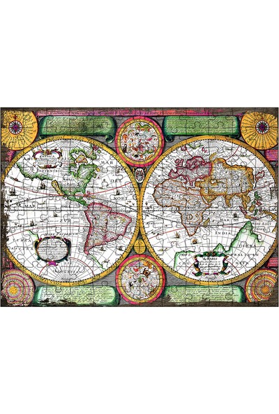 Tablomega Ahşap Mdf Puzzle Yapboz Stereografik Dünya Haritas 120 Parça 25*35 cm Tablomega Ahşap Mdf Puzzle Yapboz Stereografik Dünya Haritas 120 Parça 25*35 cm