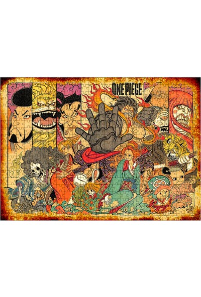 Tablomega Ahşap Mdf Puzzle Yapboz One Piece Karakterleri 2 500 Parça 50*70 cm Tablomega Ahşap Mdf Puzzle Yapboz One Piece Karakterleri 2 500 Parça 50*70 cm