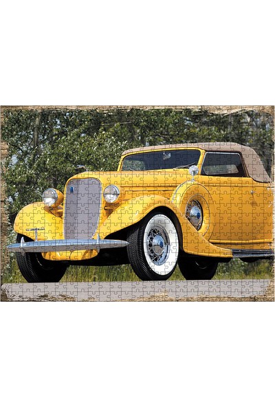 Tablomega Ahşap Mdf Puzzle Yapboz 1935 Lincoln Kıta Cabrio 500 Parça 50*70 cm