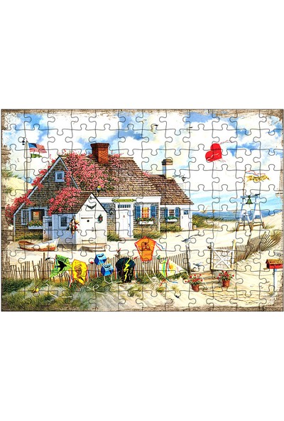 Tablomega Ahşap Mdf Puzzle Yapboz Kumsal Evi 120 Parça 25*35 cm