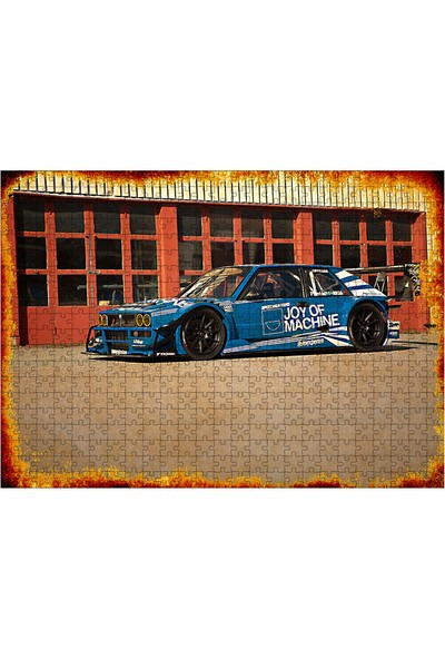 Tablomega Ahşap Mdf Puzzle Yapboz Mavi Spor Araba 500 Parça 50*70 cm