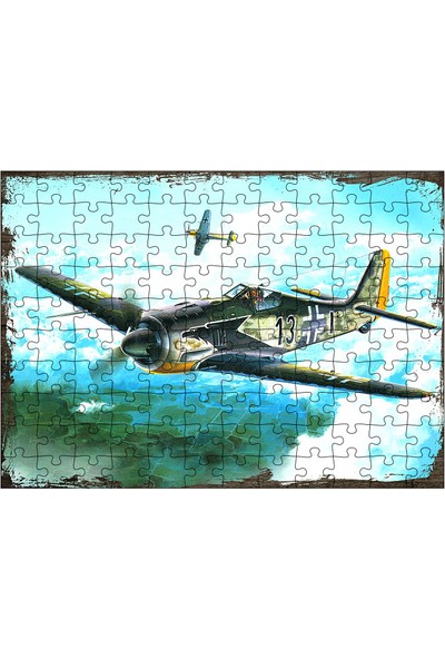 Tablomega Ahşap Mdf Puzzle Yapboz Focke-Wulf Fw 190 Savaş Uçağı 120 Parça 25*35 cm Tablomega Ahşap Mdf Puzzle Yapboz Focke-Wulf Fw 190 Savaş Uçağı 120 Parça 25*35 cm