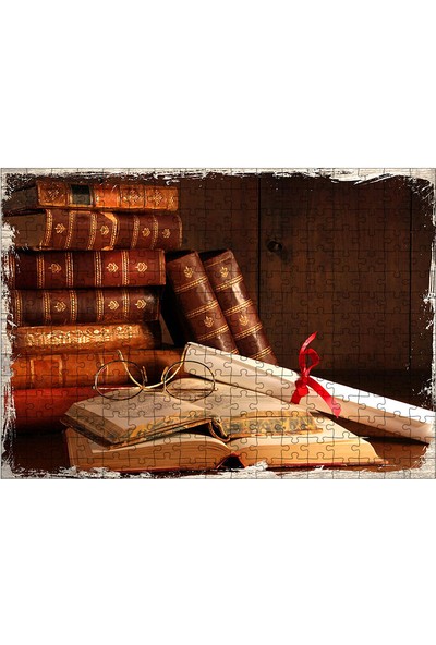 Tablomega Ahşap Mdf Puzzle Yapboz Kitaplar 255 Parça 35*50 cm