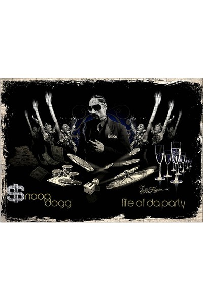 Tablomega Ahşap Mdf Puzzle Yapboz Snoop Dogg 255 Parça 35*50 cm
