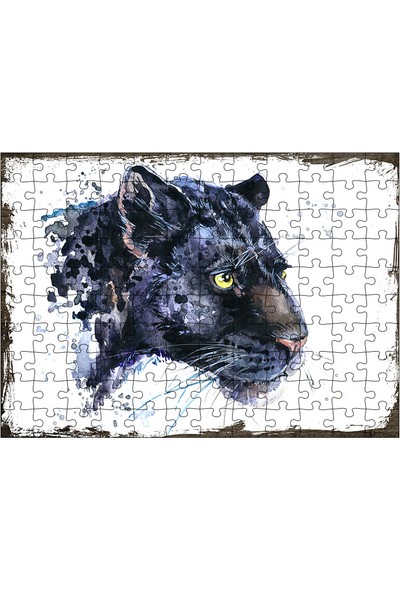 Tablomega Ahşap Mdf Puzzle Yapboz Kara Panter 120 Parça 25*35 cm