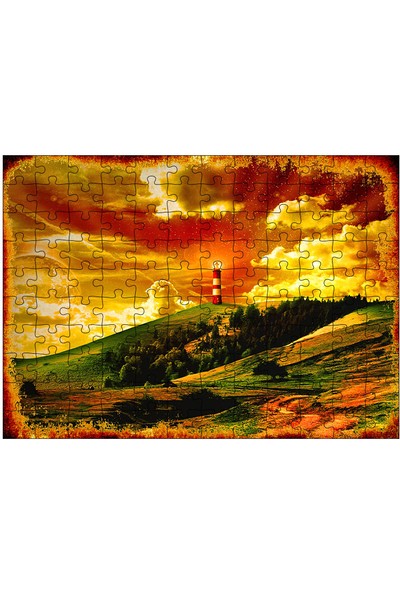 Tablomega Ahşap Mdf Puzzle Yapboz Eskitilmiş Deniz Feneri 120 Parça 25*35 cm Tablomega Ahşap Mdf Puzzle Yapboz Eskitilmiş Deniz Feneri 120 Parça 25*35 cm