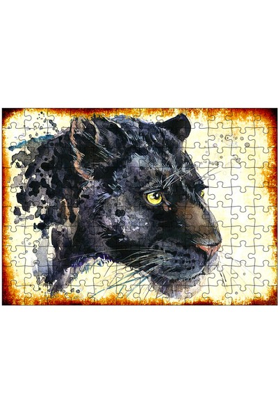 Tablomega Ahşap Mdf Puzzle Yapboz Panter 120 Parça 25*35 cm