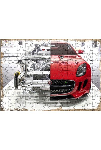 Tablomega Ahşap Mdf Puzzle Yapboz Yarısı Montaj Olan Otomobil 120 Parça 25*35 cm Tablomega Ahşap Mdf Puzzle Yapboz Yarısı Montaj Olan Otomobil 120 Parça 25*35 cm