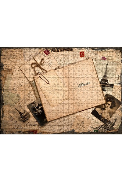 Tablomega Ahşap Mdf Puzzle Yapboz Fransadan Kart Postallar 500 Parça 50*70 cm