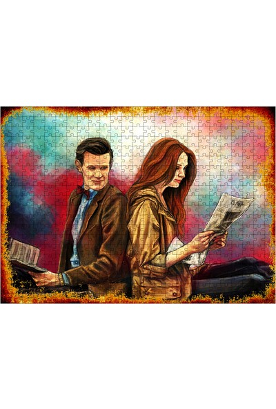 Tablomega Ahşap Mdf Puzzle Yapboz Doctor Who ve Amy 500 Parça 50*70 cm Tablomega Ahşap Mdf Puzzle Yapboz Doctor Who ve Amy 500 Parça 50*70 cm