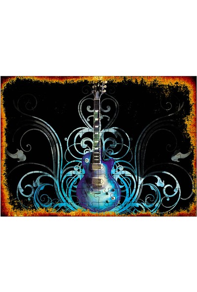 Tablomega Ahşap Mdf Puzzle Yapboz Les Paul Kasa Gitar 120 Parça 25*35 cm Tablomega Ahşap Mdf Puzzle Yapboz Les Paul Kasa Gitar 120 Parça 25*35 cm