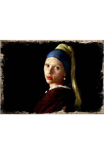 Tablomega Ahşap Mdf Puzzle Yapboz Inci Küpeli Kız 255 Parça 35*50 cm