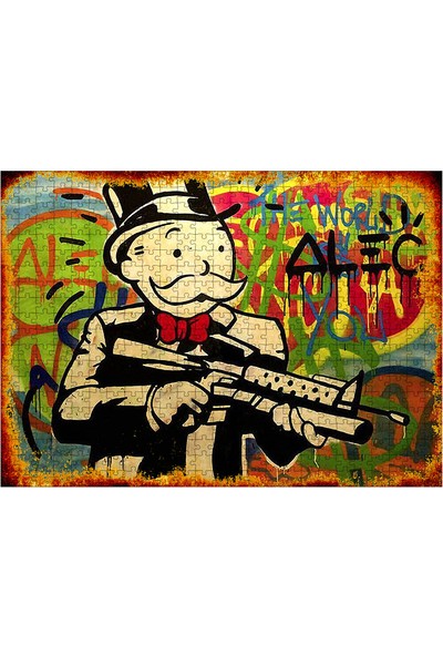 Tablomega Ahşap Mdf Puzzle Yapboz Komik Monopoly 500 Parça 50*70 cm Tablomega Ahşap Mdf Puzzle Yapboz Komik Monopoly 500 Parça 50*70 cm