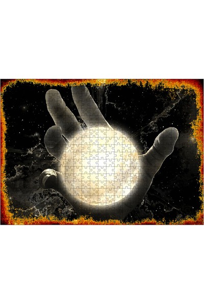 Tablomega Ahşap Mdf Puzzle Yapboz Gökyüzü ve Ay 500 Parça 50*70 cm