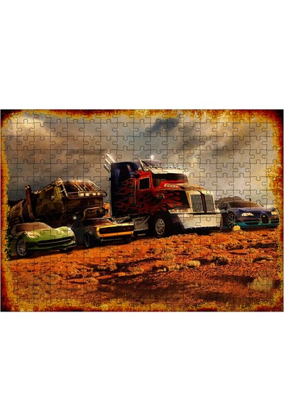 Tablomega Ahşap Mdf Puzzle Yapboz Transformers 255 Parça 35*50 cm