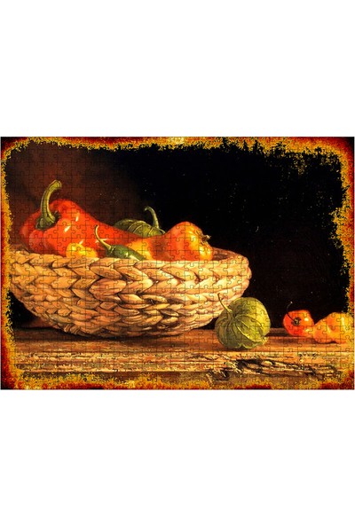 Tablomega Ahşap Mdf Puzzle Yapboz Biberler Temalı Tablo 500 Parça 50*70 cm Tablomega Ahşap Mdf Puzzle Yapboz Biberler Temalı Tablo 500 Parça 50*70 cm