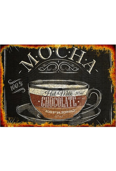 Tablomega Ahşap Mdf Puzzle Yapboz Moka 255 Parça 35*50 cm