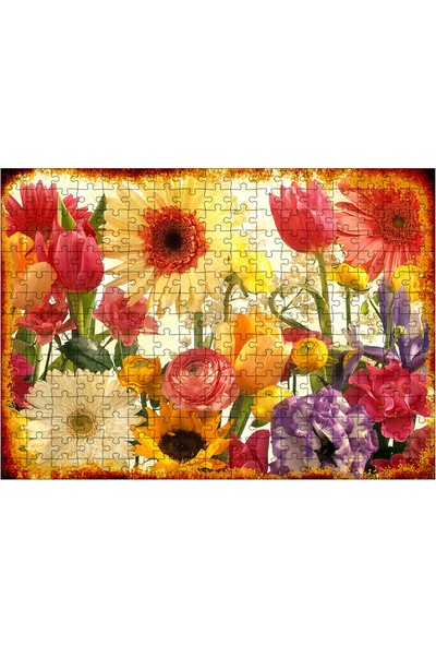 Tablomega Ahşap Mdf Puzzle Yapboz Renkli Çiçekler 255 Parça 35*50 cm Tablomega Ahşap Mdf Puzzle Yapboz Renkli Çiçekler 255 Parça 35*50 cm
