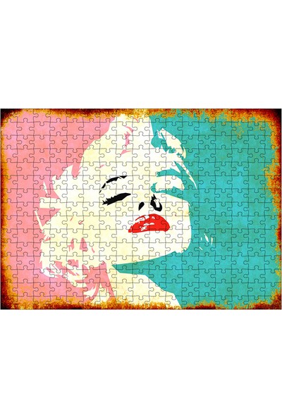 Tablomega Ahşap Mdf Puzzle Yapboz Marilyn Monroe Pop Art 255 Parça 35*50 cm