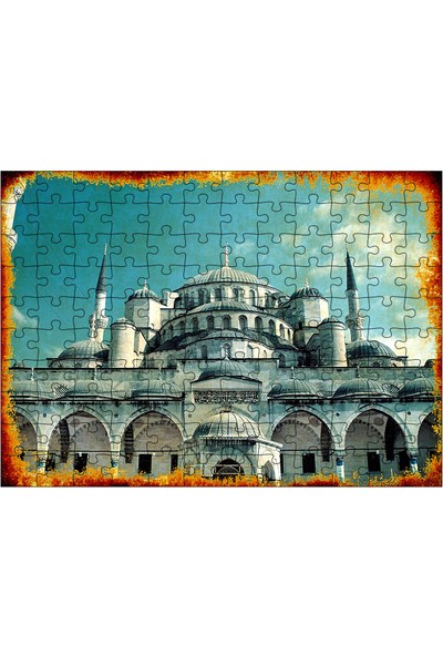 Tablomega Ahşap Mdf Puzzle Yapboz Retro Cafe 120 Parça 25*35 cm