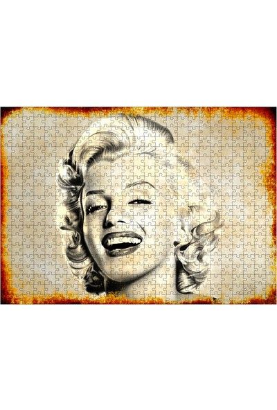 Tablomega Ahşap Mdf Puzzle Yapboz Marilyn Monroe Resmi 500 Parça 50*70 cm