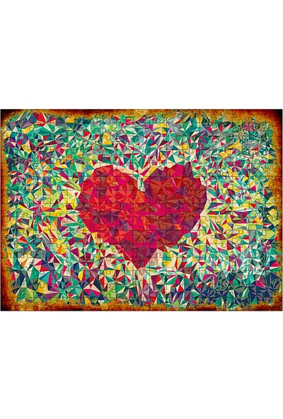 Tablomega Ahşap Mdf Puzzle Yapboz Shape Of My Heart 255 Parça 35*50 cm