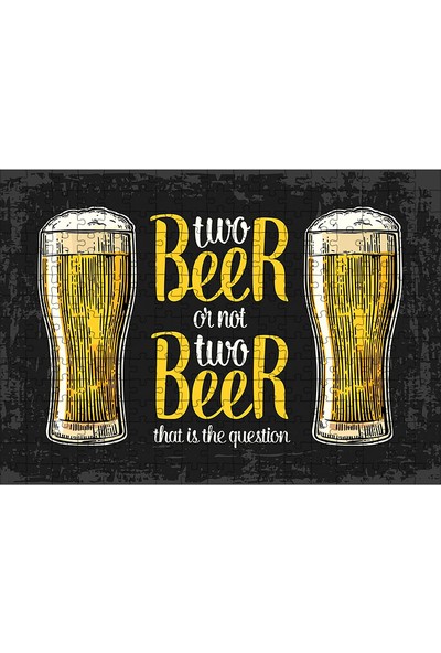 Tablomega Ahşap Mdf Puzzle Yapboz Bira Temalı Poster 255 Parça 35*50 cm