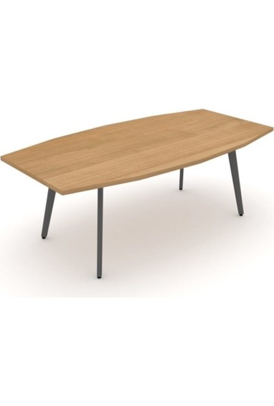 Ofisini Yenile Iron Dikdörtgen 30 mm Tablalı Toplantı Masası (260CM)