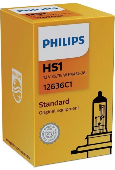 Philips Hs1 35W-35W Motorsiklet Far Ampulü 12636 (Motosiklet)