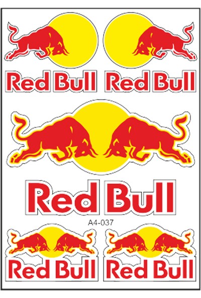 Gogomoto Redbull Parçalı A4 Sticker Gogomoto Redbull Parçalı A4 Sticker