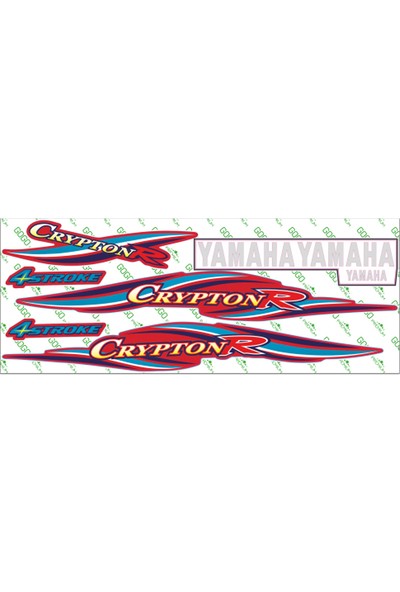 Gogomoto Yamaha Crypton 2004 Kırmızı Sticker Set Gogomoto Yamaha Crypton 2004 Kırmızı Sticker Set