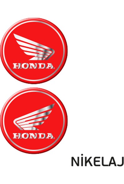 Gogomoto Honda Kırmızı Nikelaj 5x5 cm Damla Logo 2 Adet Gogomoto Honda Kırmızı Nikelaj 5x5 cm Damla Logo 2 Adet