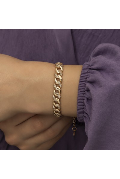 Ervanur Zirkon Taşlı Gurmet Zincir Bileklik Ervanur Zirkon Taşlı Gurmet Zincir Bileklik