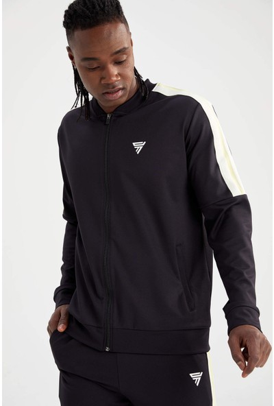 DeFacto Defacto Fit Slim Fit Fermuarlı Bomber Yaka Spor Sweatshirt W8585AZ22SP