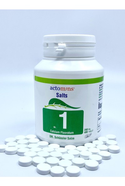 Schüssler Dr. Tuzları Nr.1 Calcium Fluoratum 400 Tablet Schüssler Dr. Tuzları Nr.1 Calcium Fluoratum 400 Tablet