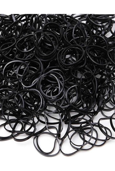 Omac 100 Adet Siyah Saç Örgü Lastiği Omac 100 Adet Siyah Saç Örgü Lastiği